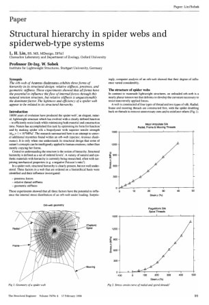 Structural Hierarchy in Spider Webs and Spiderweb-Type Systems - The ...