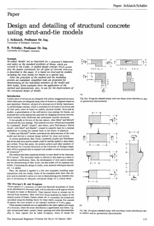 Design and Detailing of Structural Concrete Using Strut-and-Tie Models ...