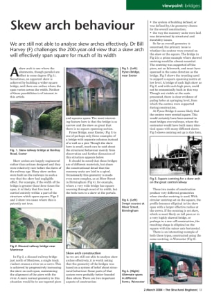 Skew arch behaviour - The Institution of Structural Engineers