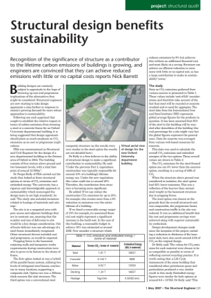 Project: Structural design benefits sustainability - The Institution of ...