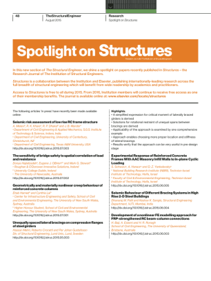 Spotlight on Structures (August 2015) - The Institution of Structural ...