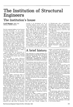The Institution of Structural Engineers. The Institution's House - The ...