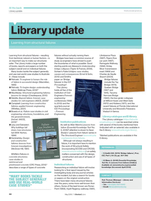 Library update: Learning from structural failures - The Institution of ...