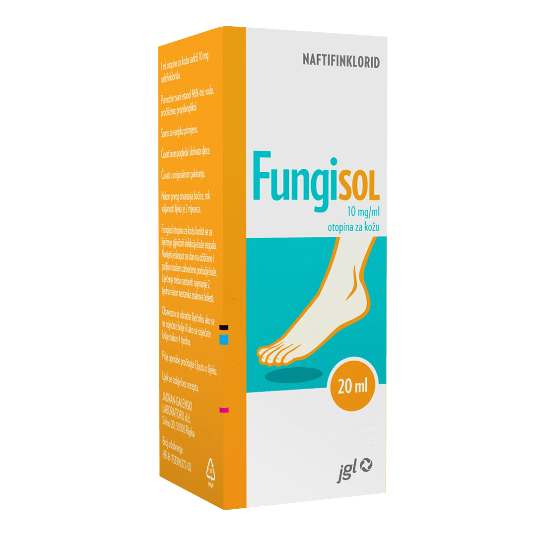 Fungisol 10 mg / ml otopina za kožu, 20 ml - JGL
