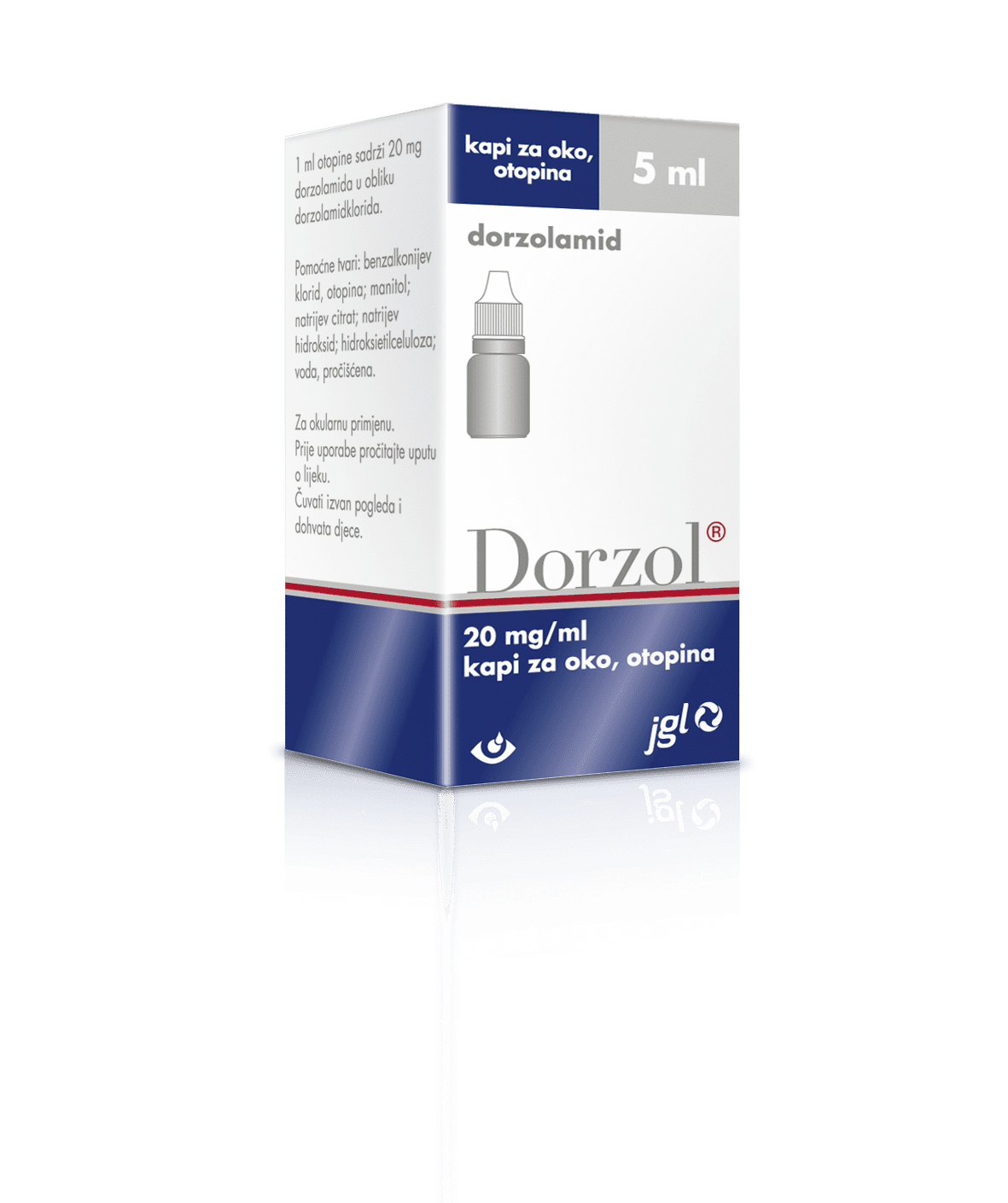 Dorzol 20 mg/ml kapi za oči - JGL