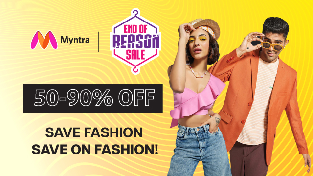 Myntra End of Reason Sale Offers 2023 : 50-90% Off + 8.57% Rewards