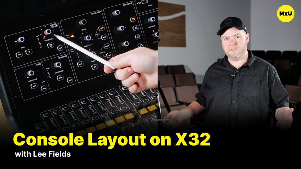 Console Layout on X32 / M32