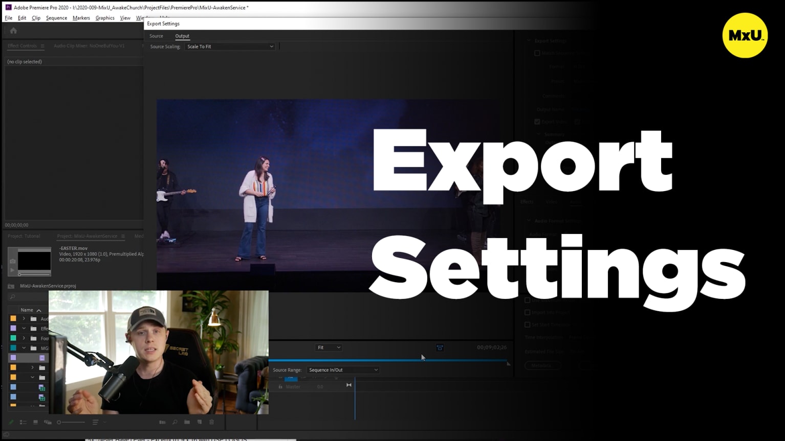 Export Settings - MxU