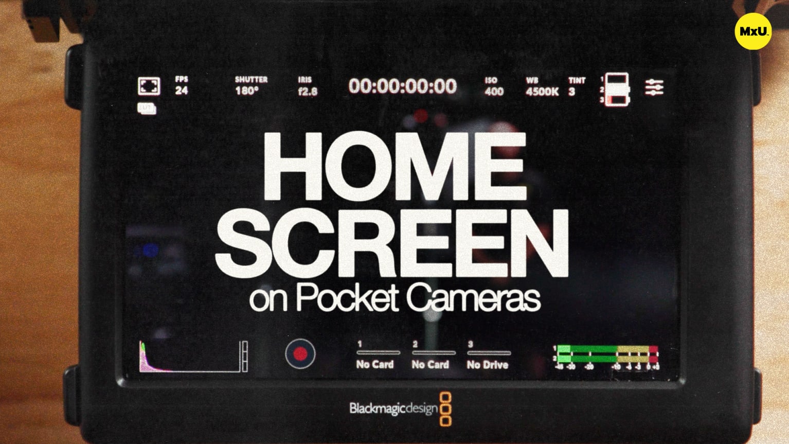Home Screen on Pocket Cameras - MxU