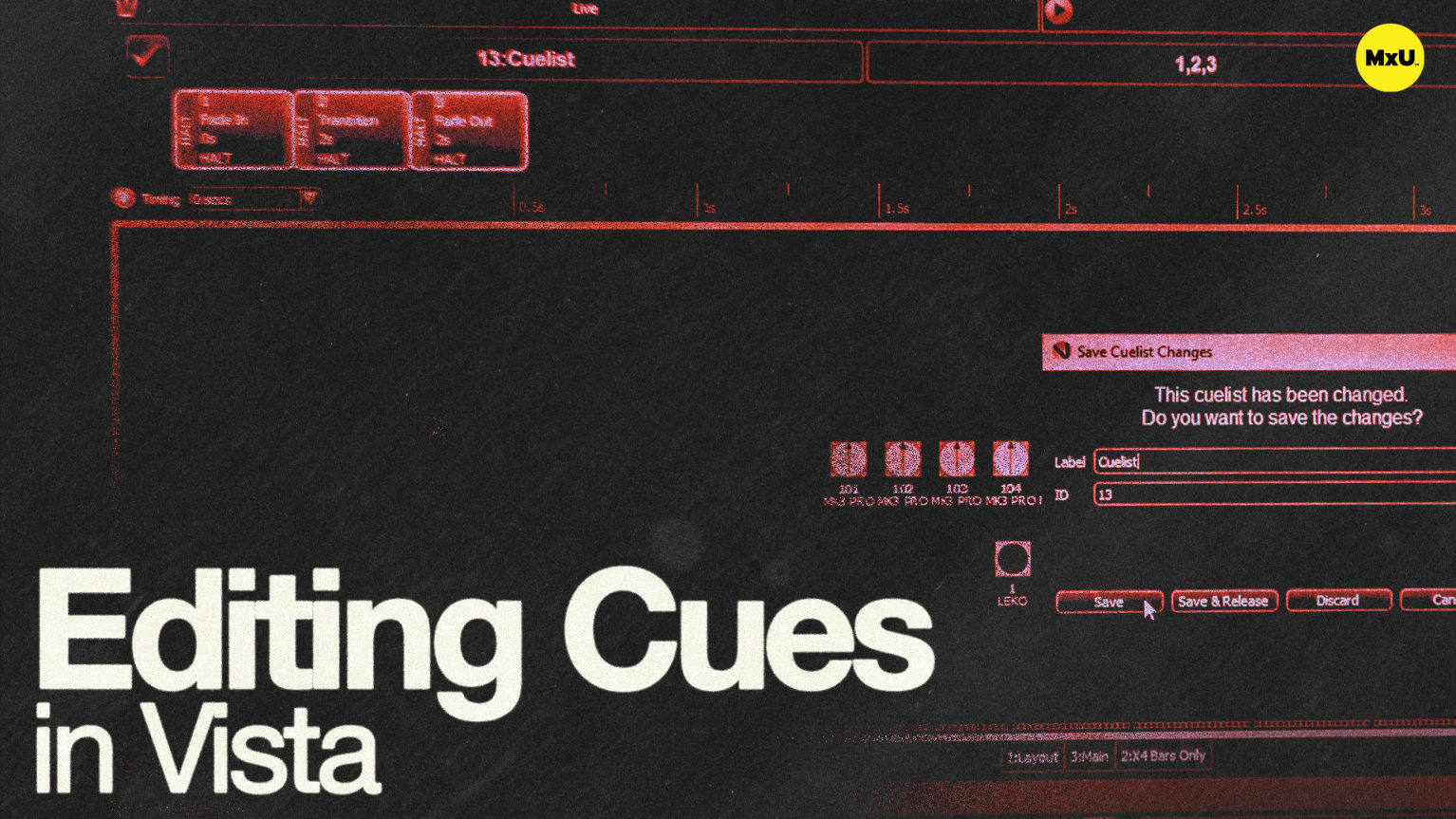 Editing Cues in Vista - MxU