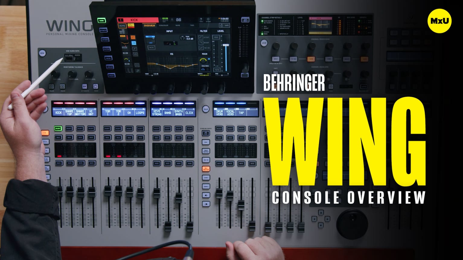 Console Overview on the Behringer WING - MxU