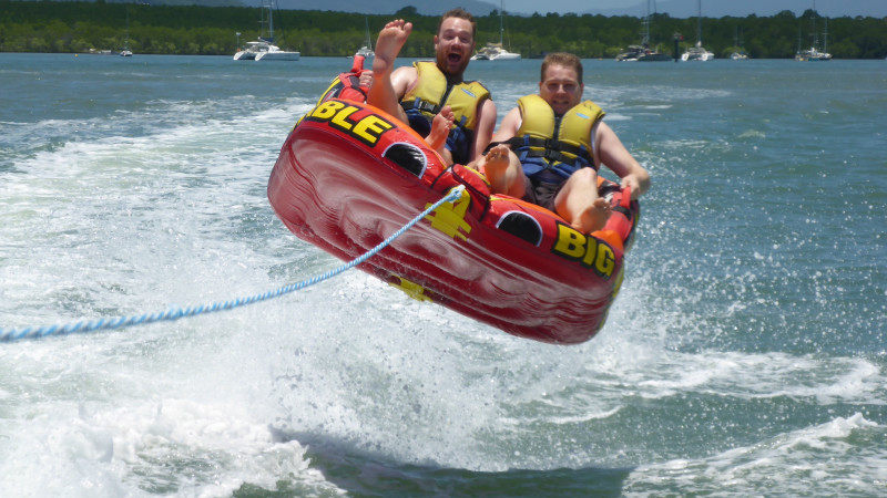 Parasail, Jet Ski and Bumper Tubing Adventure Package Parasail, Jet Ski and Bumper Tubing Adventure Package