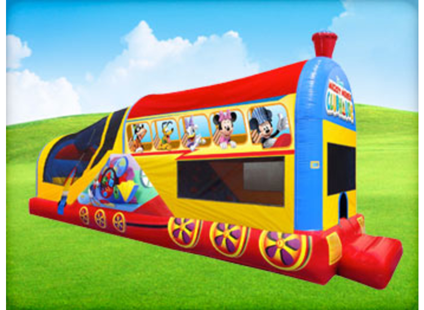 DFW, TX Mickey Train Bounce House | Sky High Party Rentals